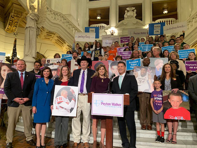 The Peyton Walker Foundation and families who lost children to sudden ...